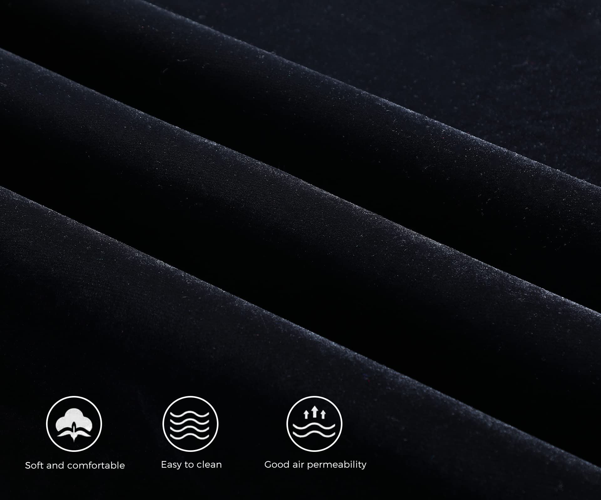 Monkeysell Velvet Grand Piano Cover Dustproof Baby Piano Cover Decorative Full Piano Cover Cloth Soft Bordered Triangle Decorated Protective Cover Cloth (BLACK)