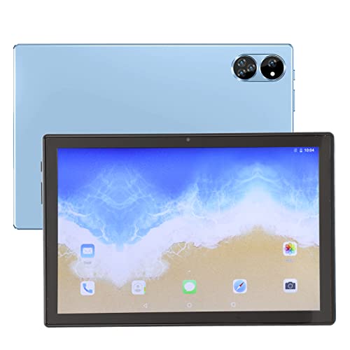 PUSOKEI 10 Inch 1920x1200 IPS 6GB RAM Tablet PC 128GB ROM Octa Core CPU 2.4G / 5G WiFi Android 12 8MP Front Camera 20MP Rear Camera USB C Rechargeable 8800mA Battery 4G Calling Tablets(Blue)