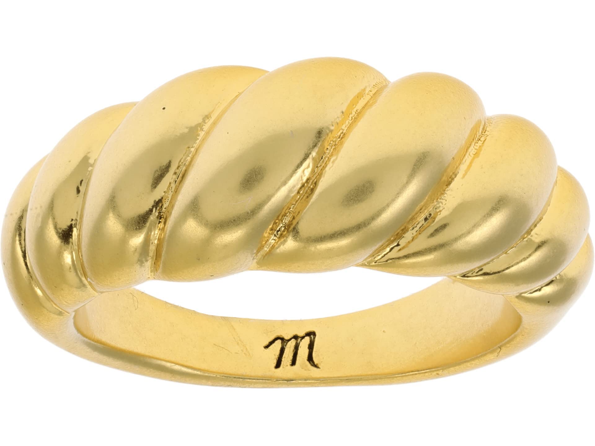 Madewell Puffed Dome Ring Vintage Gold 1 8