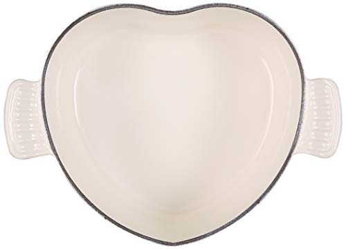 Le Creuset Heart Shaped Dutch Oven With Stainless Steel Knob, 2.25 qt, White