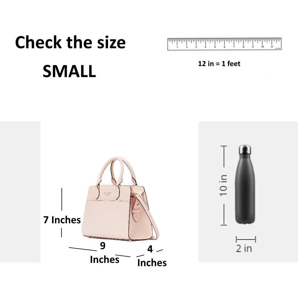 Kate Spade New York Madison Small Satchel Handbag Crossbody (Conch Pink)