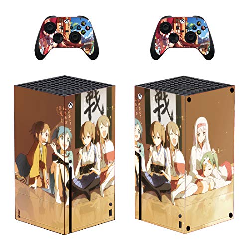 Kantai Collection Stickers Decals Skin for X-box-One-Series X, Cover Protector Wrap Durable Full Set Protection Faceplate Console by KAJAL MANI
