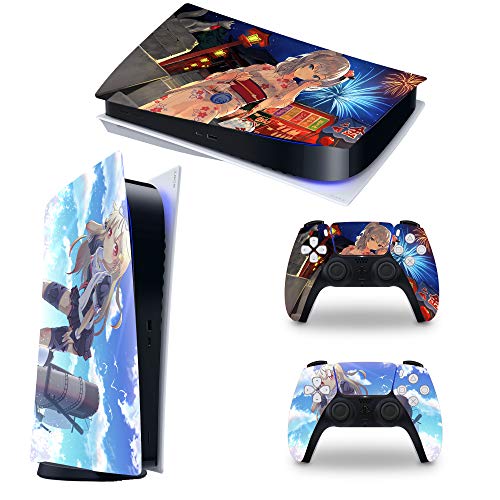 Kantai Collection Anime - PS5 Standard Edition Skin Console - PS5 Standard Edition Controller Skin Cover Vinyl Decal Protective