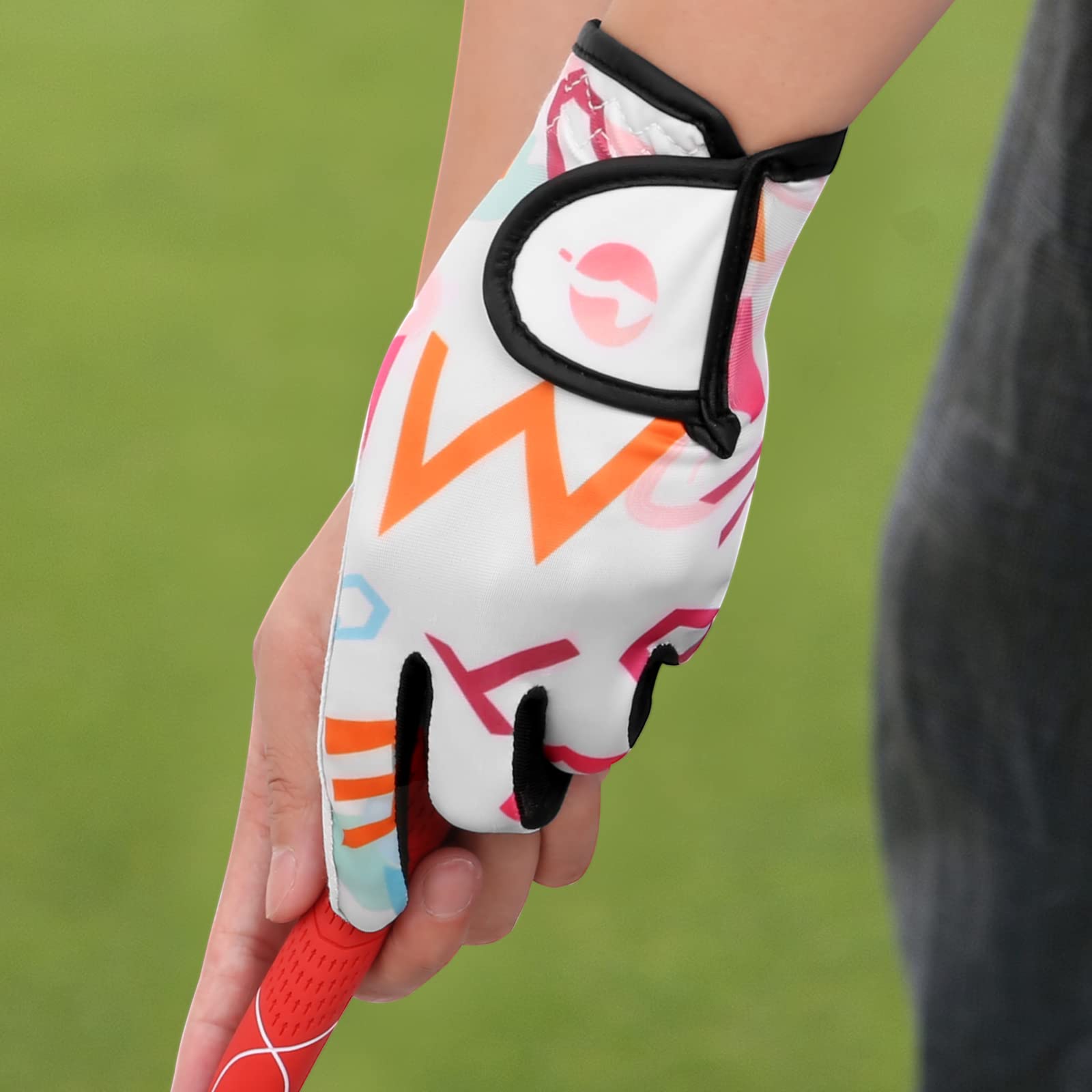 Monster Equips Women's Golf Gloves - Genuine Cabretta Leather - Premium Tour Golf Glove (Medium)