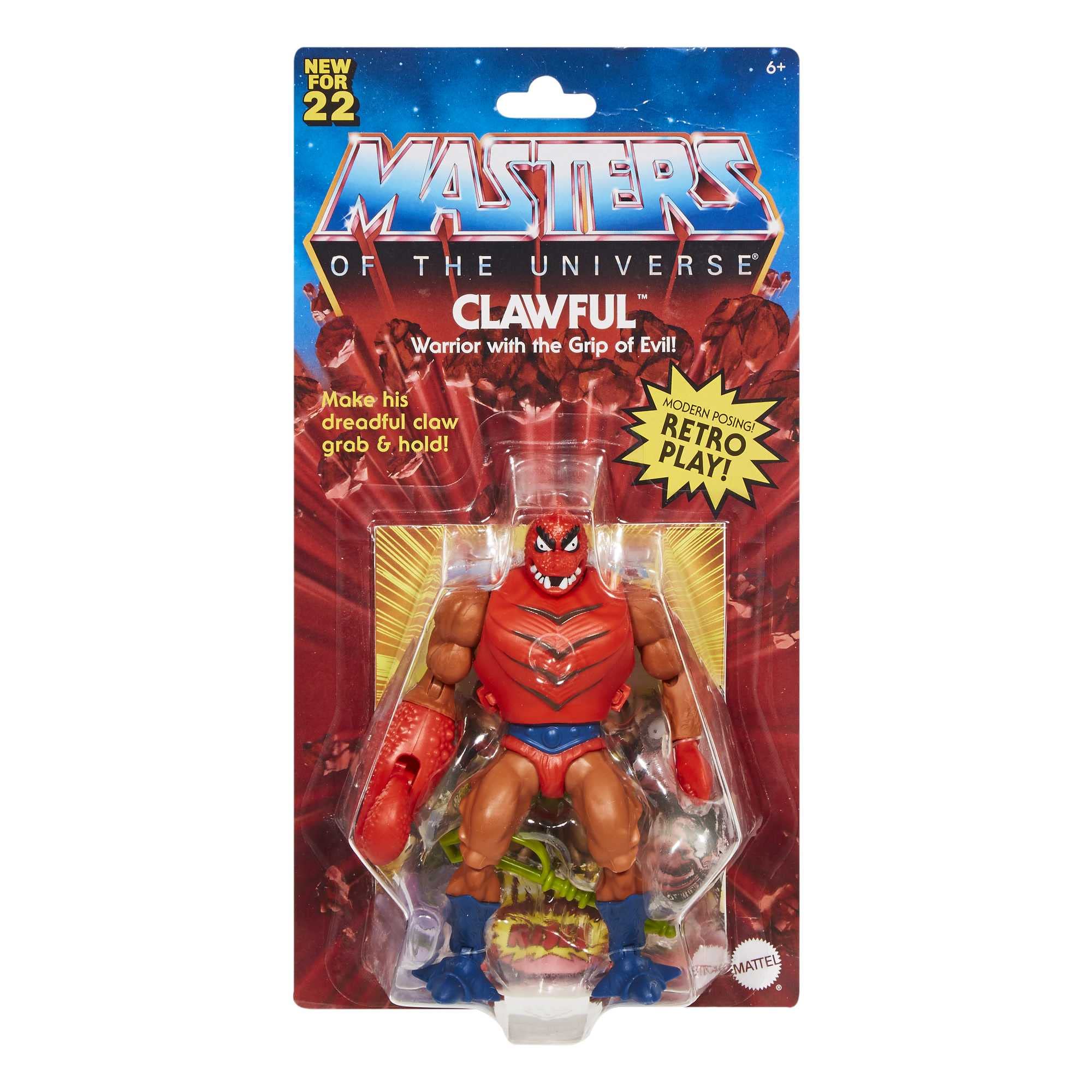 Masters of the Universe Origins Clawful Action Figure, 5.5-inch Collectible Motu Figure with Accessory