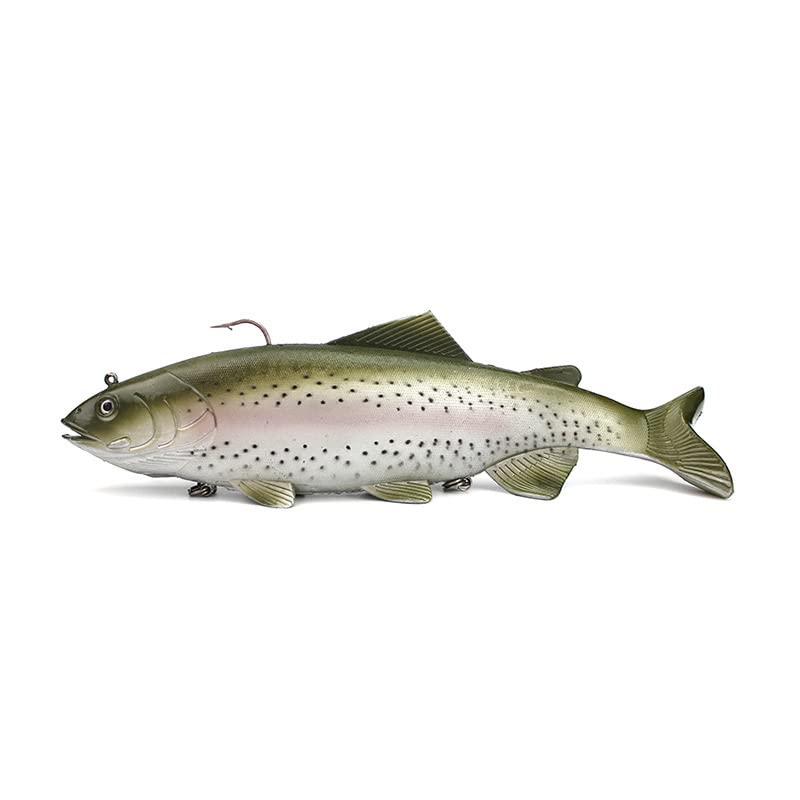 Madi Kay Designs Fishing Gear 仿真深海大鱼30cm 400g大号款 灰色斑点 海