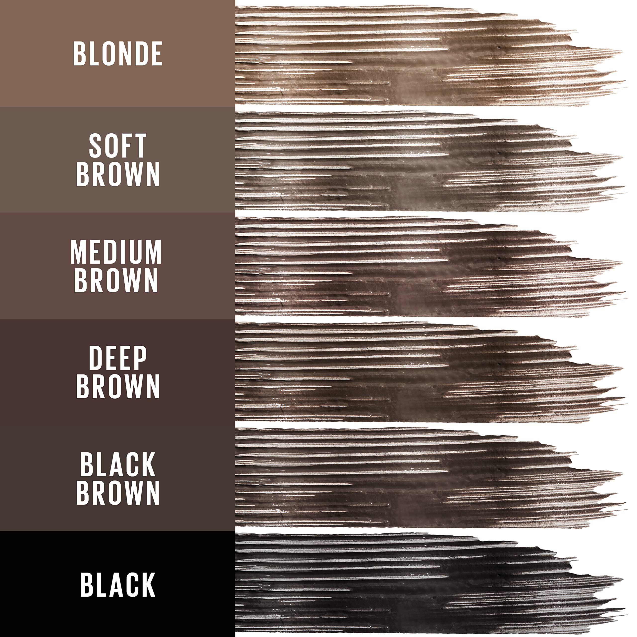 Maybelline Tattoo Studio Brow Styling Gel, Waterproof Eyebrow Make Up, Brow Tint for Up to 36HR Wear, Medium Brown, 1 Count