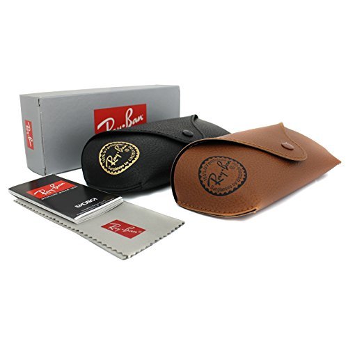 Ray-Ban RB4195MF Scuderia Ferrari Collection Low Bridge Fit Square Sunglasses, Matte Black/Dark Green, 52 mm