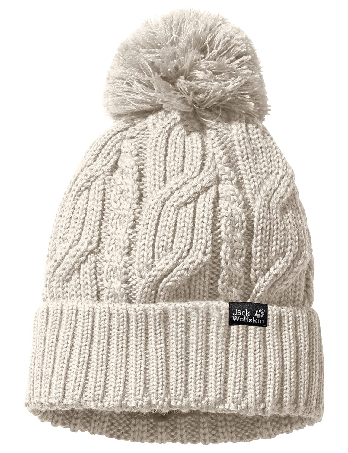 Jack Wolfskin Stormlock Pompom Beanie, Birch, One Size