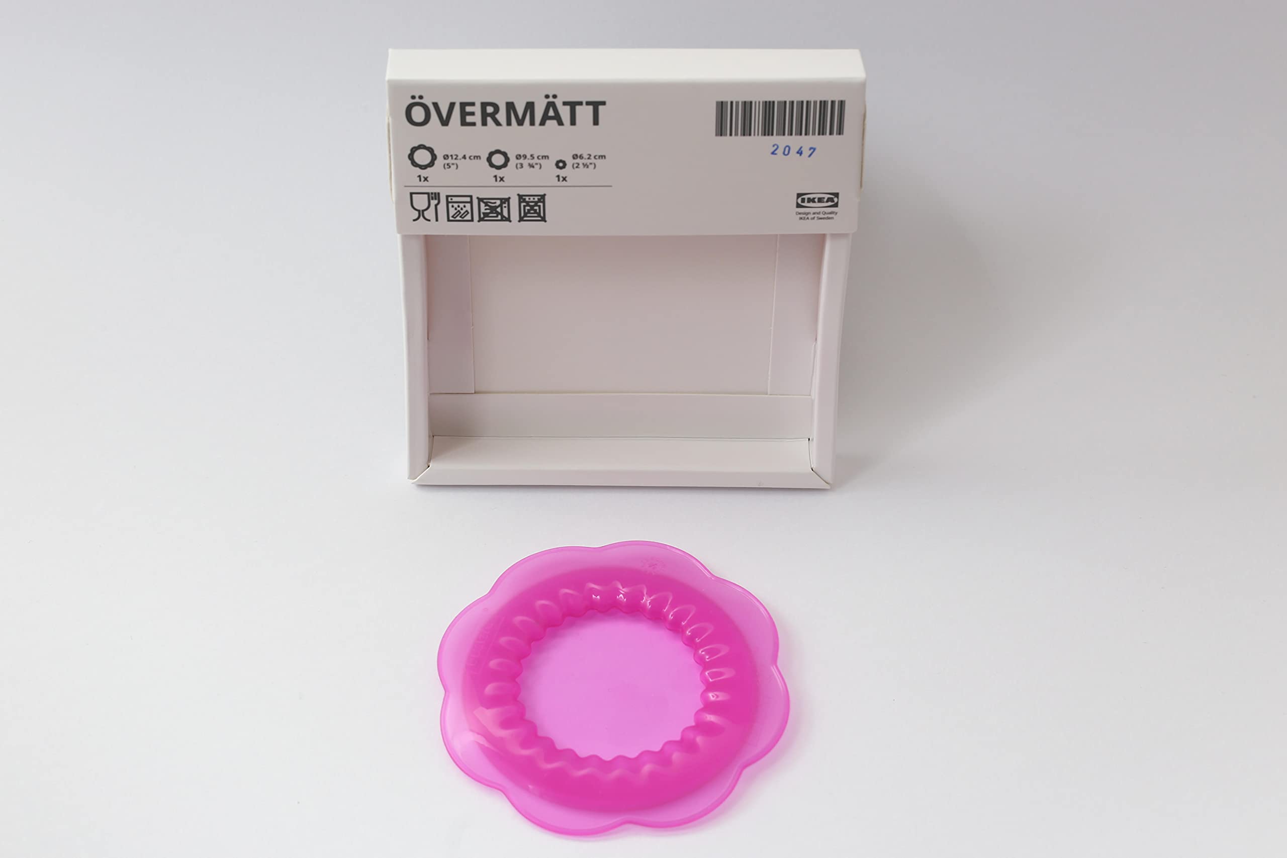 Ikea OVERMATT Food Cover, Set of 3, Silicone Multicolour