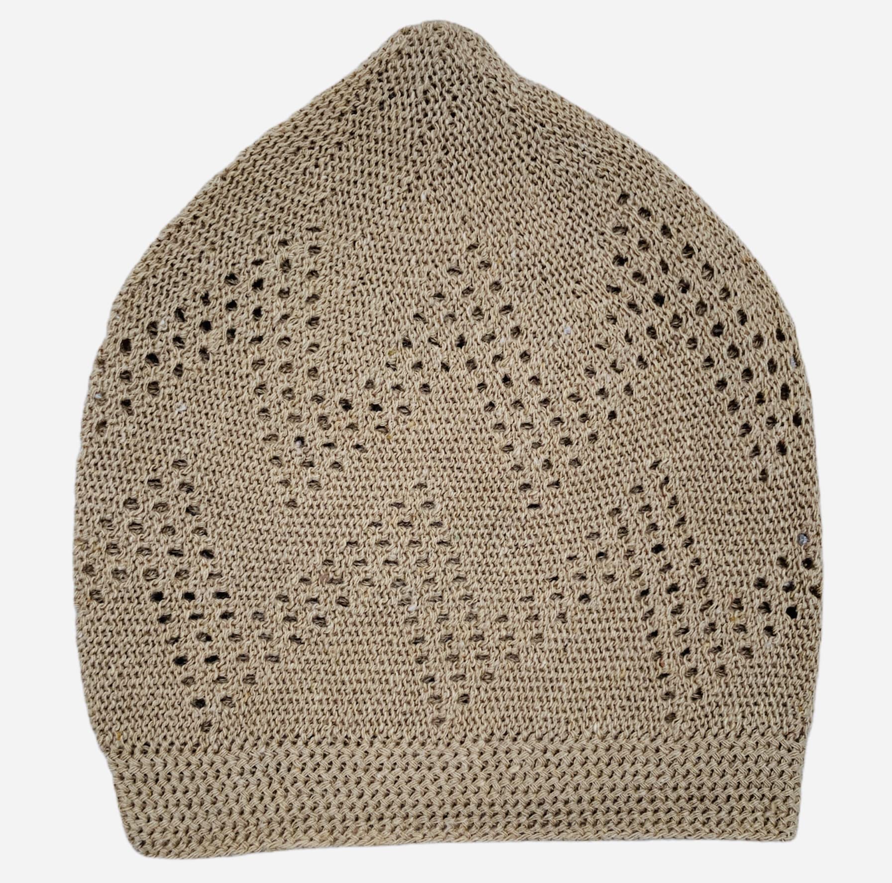 JILANI HANDICRAFT 7X Islamic Muslim Knitting Kufi Topi Prayer Hat Crochet Taqiyah Takke Skull Cap