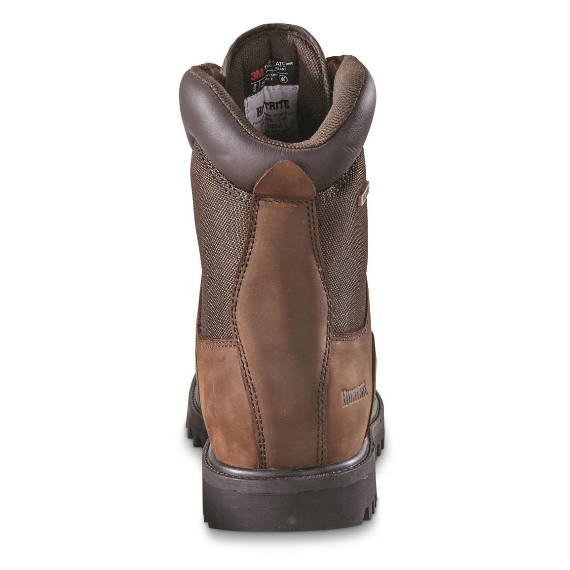 HUNTRITE Men's Insulated Waterproof Hunting Boots Non-Slip Shoes, 800-gram Brown 10.5D (Medium)