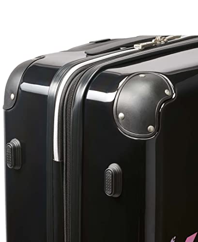 Karl Lagerfeld Paris Flowers 25" Upright Luggage, Black