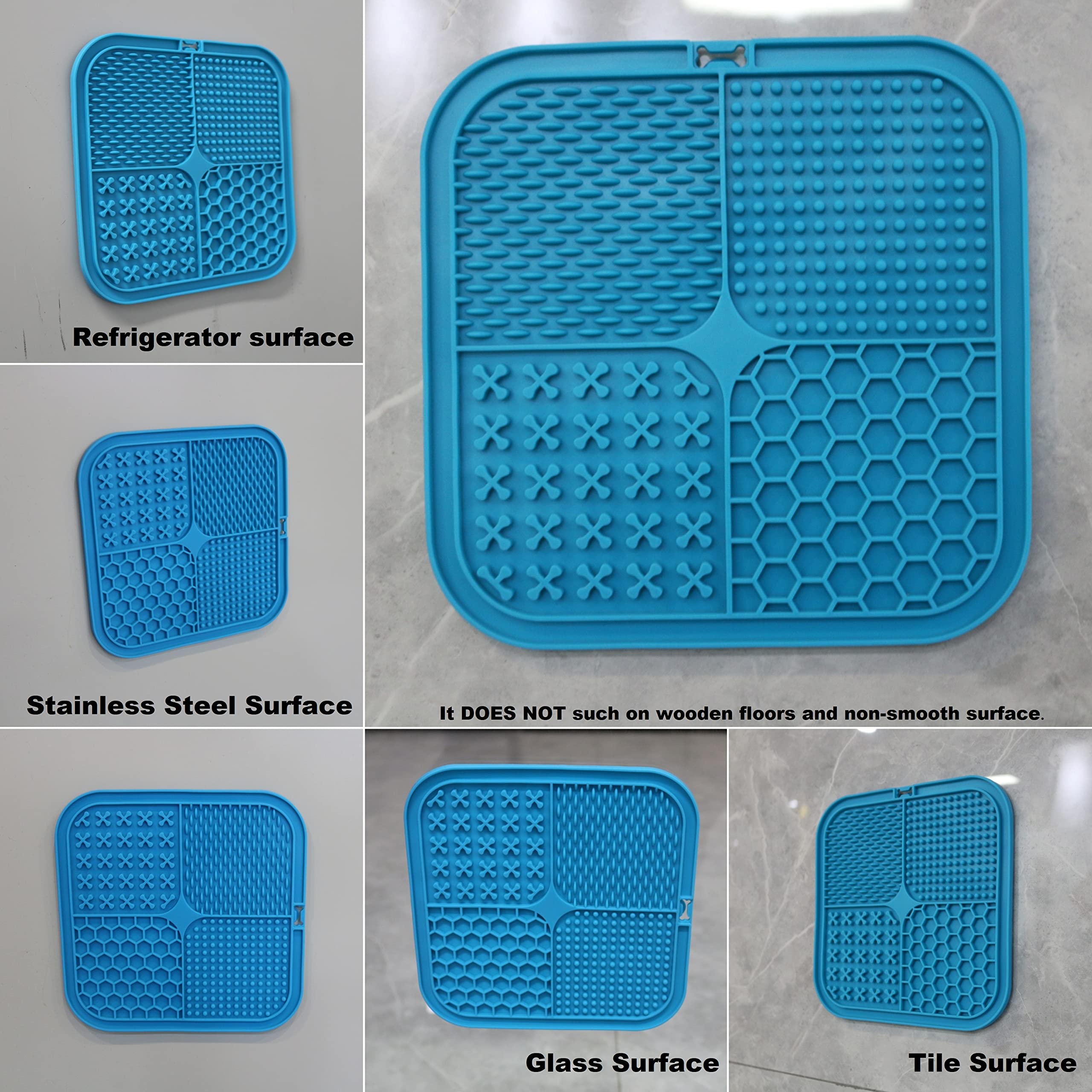 Jiafet Silicone Lick Mat for Dogs and Cats - Anxiety Relief, Dental Health, Interactive Toys, Multi-Purpose Feeding Aid