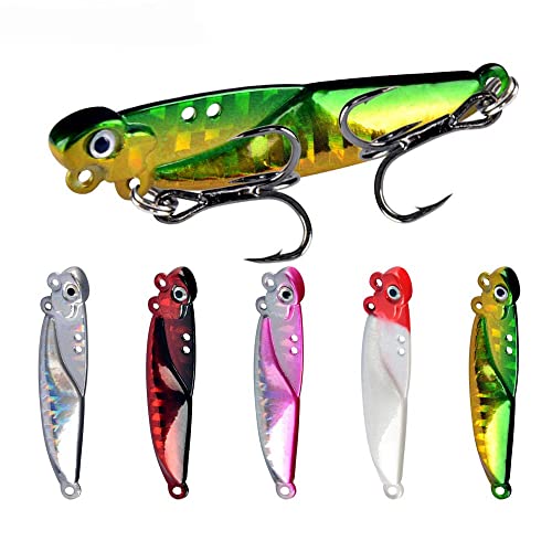 Kedelack Fishing Lure Long Range Fishing Accessories Fishing Tools Simulation Insect Grasshopper Shaped Artificial Bait (Color : B)
