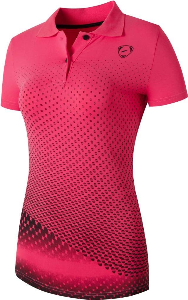 jeansian Women's 3 Packs Sport Quick Dry Polo T-Shirt SWT251 PackE L