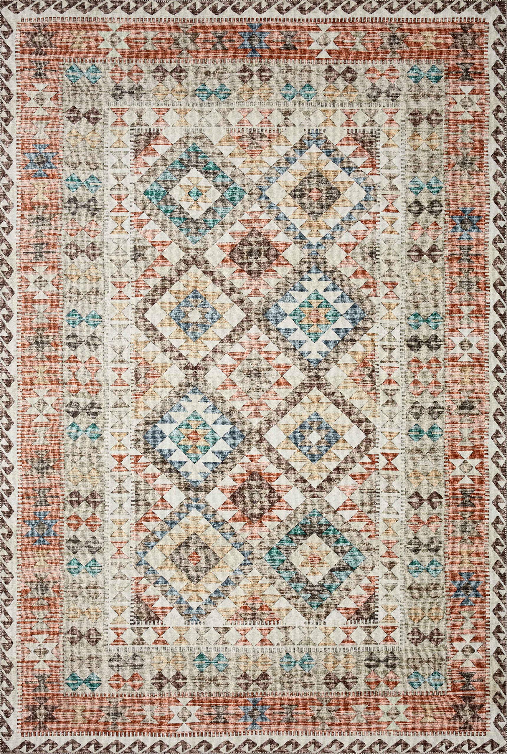 Loloi II Zion Ivory/Multi 7'-6" x 9'-6" Area Rug