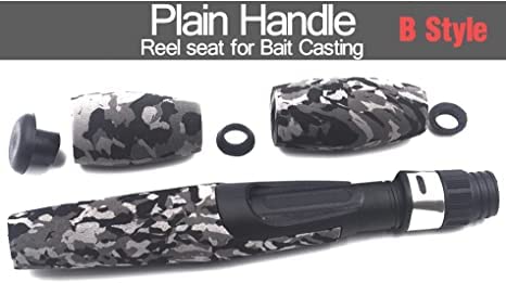 MNFT 1Set Cork Split Grip Rod Handle Kit Baitcast Fishing Rod Building and Repair Tackle with Plastic Reel Seat D149 0