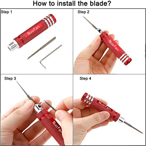 Prime Model Scriber Gundam Resin Carved Scribe Line Hobby Cutting Tool Chisel 5 Blades 0.2/0.4/0.6/0.8/1.0mm