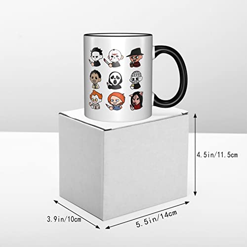 Yizbivs Horror Coffee Mug, Halloween Coffee Cup Classic Funny Mug 11oz