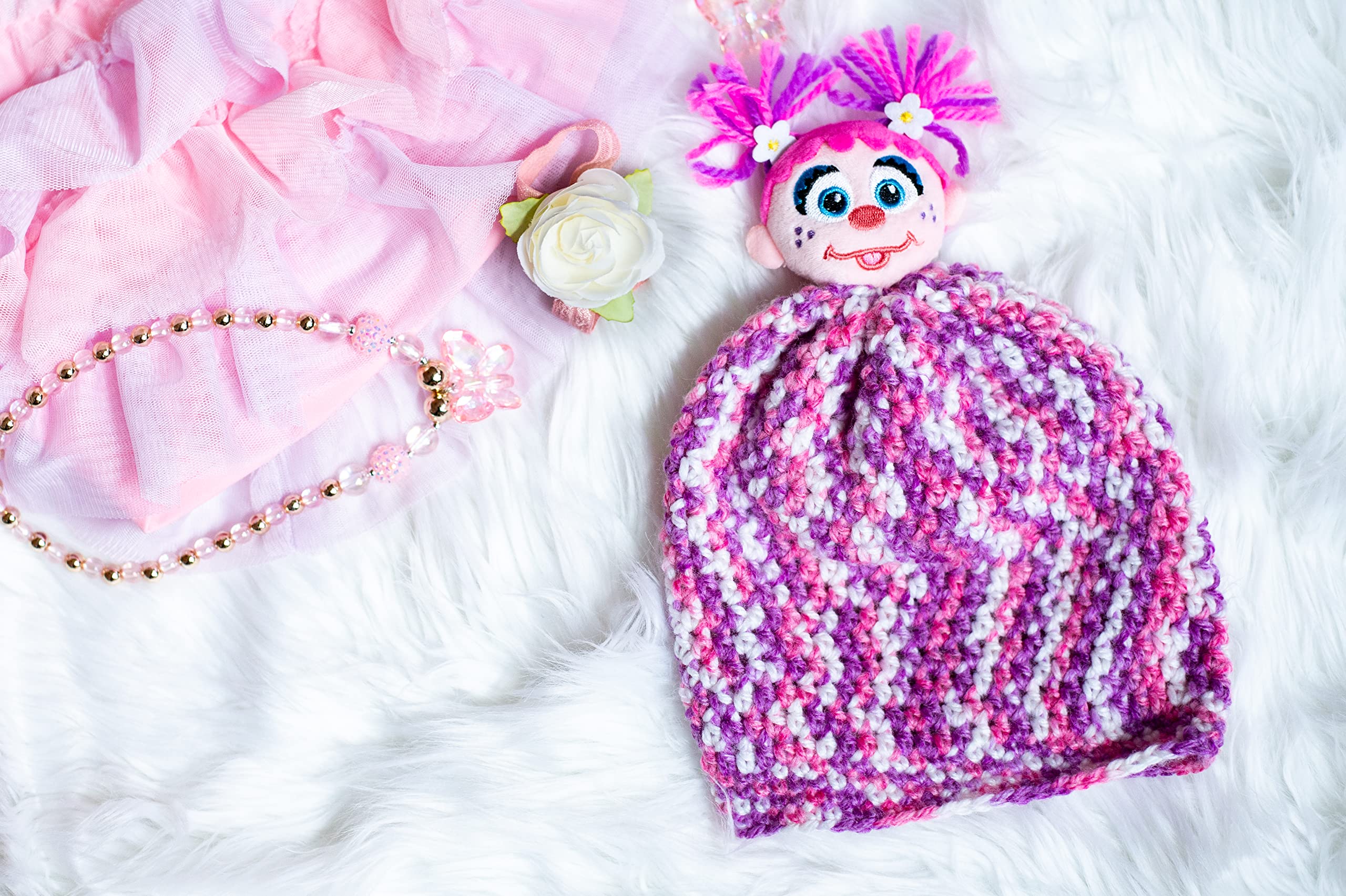 Lion Brand Yarn Sesame Street - One Hat Wonder Yarn, Abby Cadabby, 1 Cake