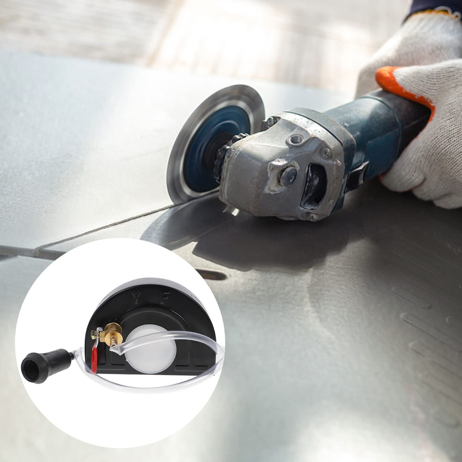 ULTECHNOVO Grinder Guard Water Slotting Dust Cover - Water Slotting Dust Cover Water Pump Angle Grinder Guard