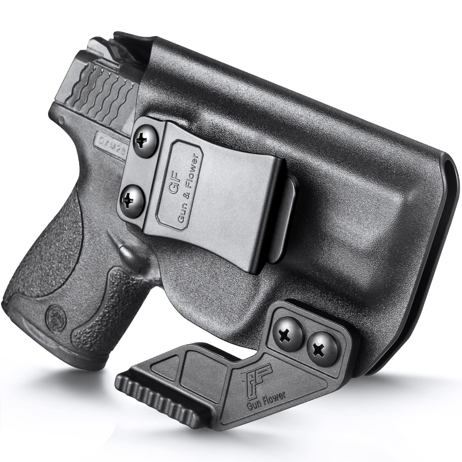 IWB Kydex Holsters Compatible with Smith and Wesson M&P Shield 9mm/.40, Inside Waistband Concealed Carry S&W Shield IWB Holster, Adj. Retention, RH