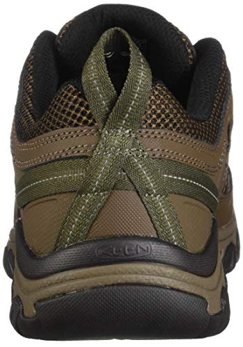KEEN Men's Targhee Vent Low Height Breathable Hiking Shoes, Cuban/Antique Bronze, 14