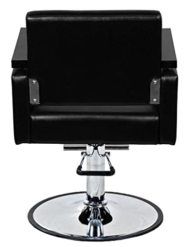 Watson Wood Handle Hair Salon Styling Chair with Round Base, T Bar Footrest, 4 Pack