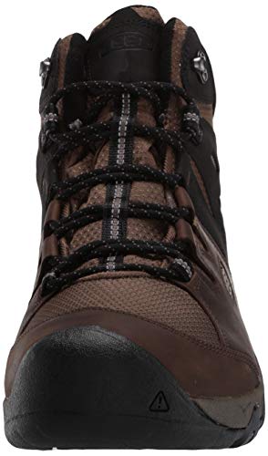 KEEN mens Steens Mid Height Leather Waterproof Hiking Boot, Canteen/Black, 11.5 US