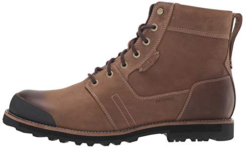 KEEN The Rocker 2 Mid Height Leather Waterproof Fashion Boot, Tawny, 8.5 M US