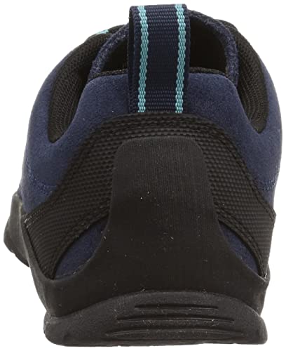 KEEN Women's Jasper Suede Leather Climbing Approach Sneakers, Black/Iris/Black, 7