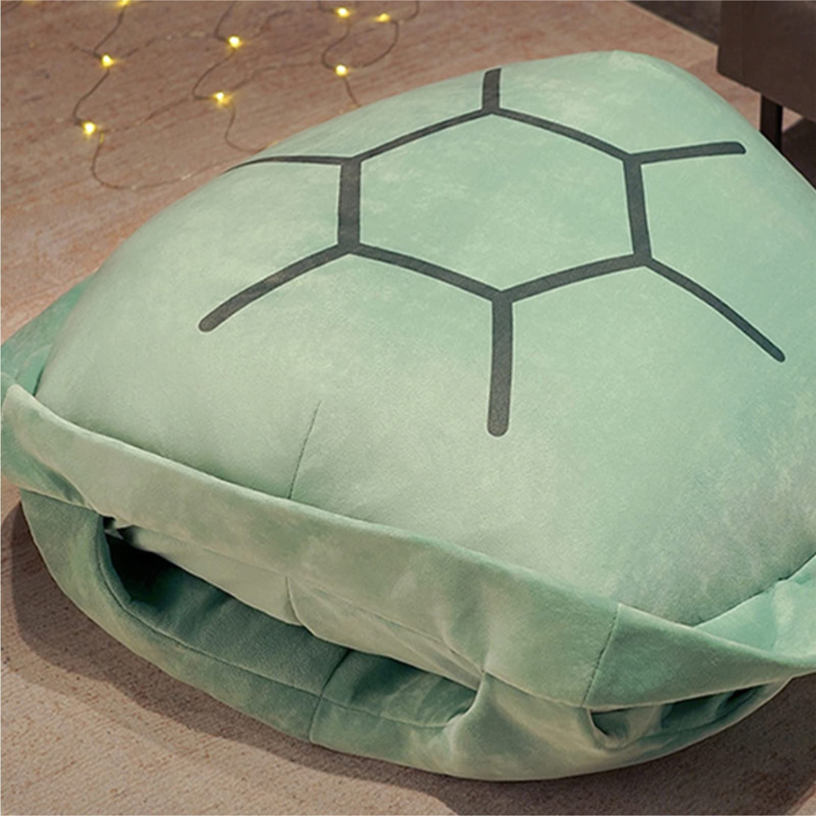 Purism Turtle Shell Pillow Turtle Dresses Wearable Turtle Shell Plush Toy Big Turtle Shell Pillow Stuffed Soft for Sleeping Cushion Cosplay Game, Gift for Kids Adults (40 inch)