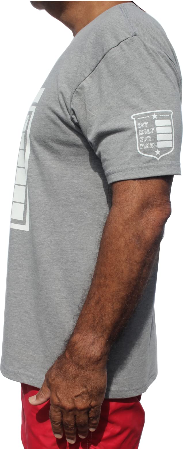 Original Game Day Football Blocks Playoff Squares T-Shirt (Red,X-Large)