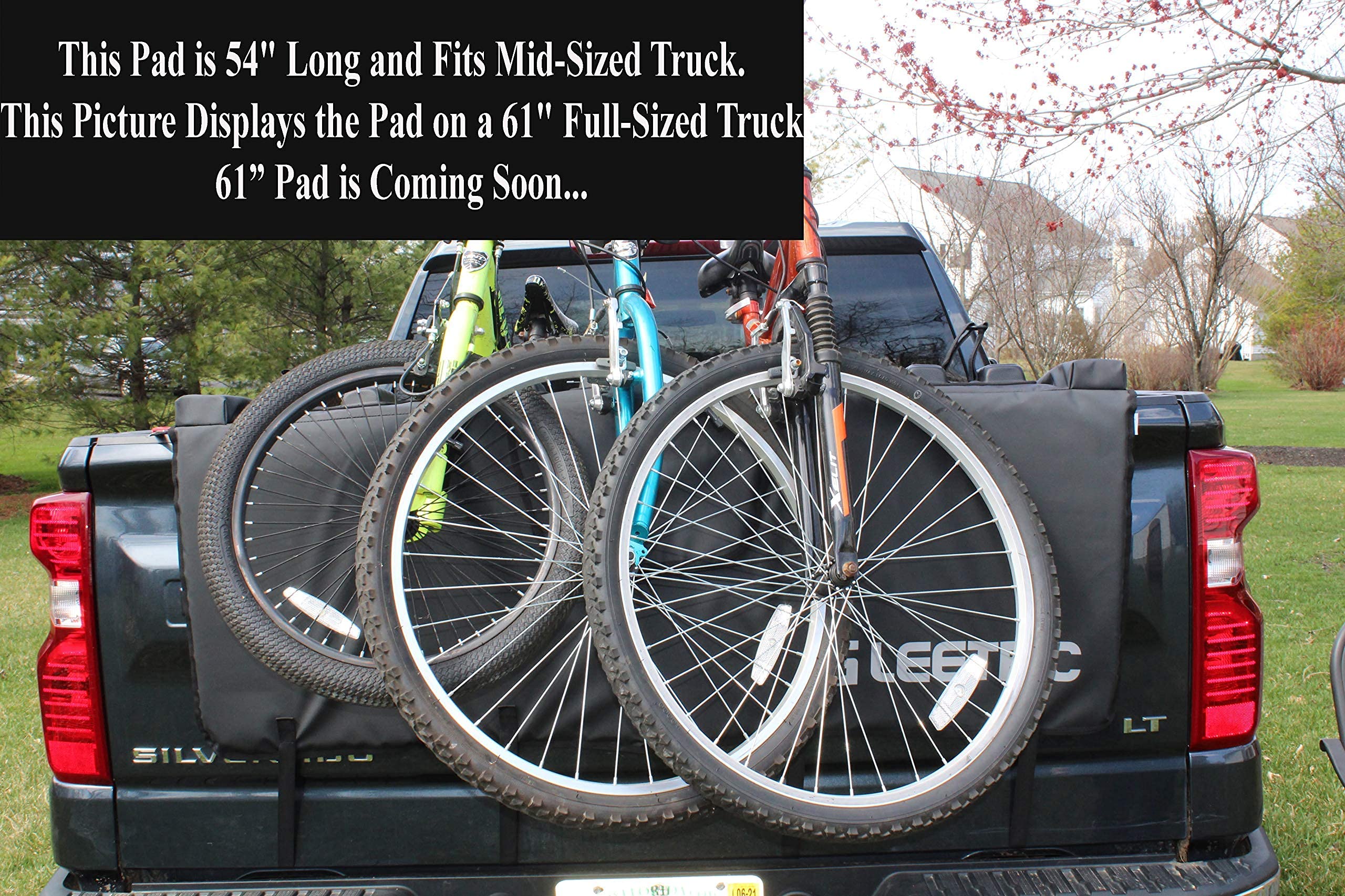 LEETPIC Tailgate Bike Pads for Pickup Truck Tailgate with Secure Bike Frame Straps, Tailgate Protection Pad for Bike and Truck (Classic)