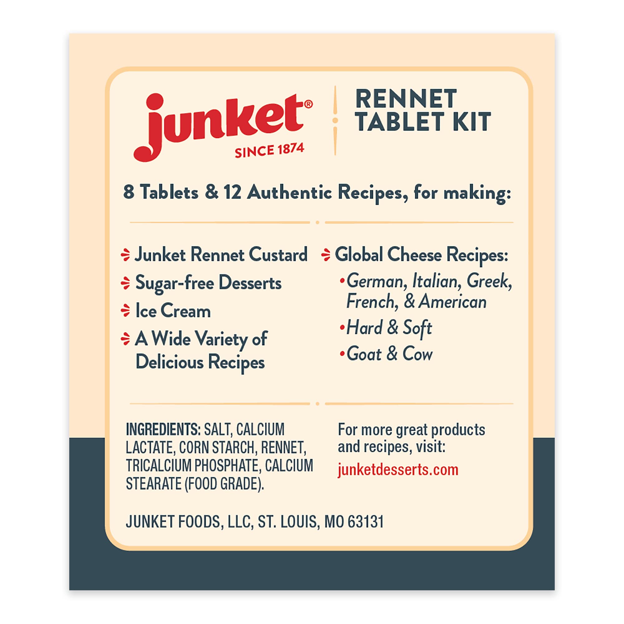 Junket Rennet Tablets, 0.23 Ounce (Pack of 144)