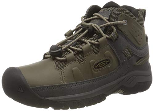 Keen Youth TARGHEE MID WP BOOT, BUNGEE CORD/DARK OLIVE, 5 M US