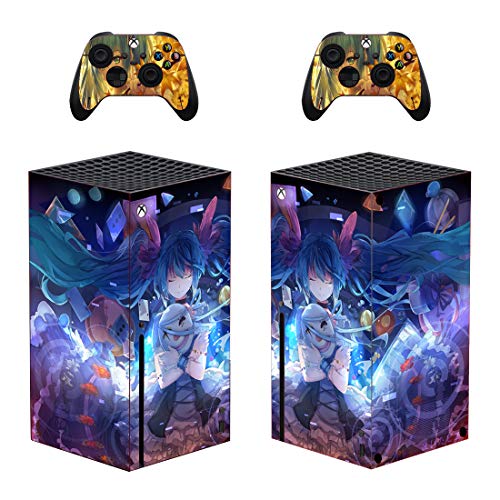 KAJAL MANI X-box-One-Series X Skin Set Singer Anime HD Printing Faceplate Protective for Console, Controller Skin Decal