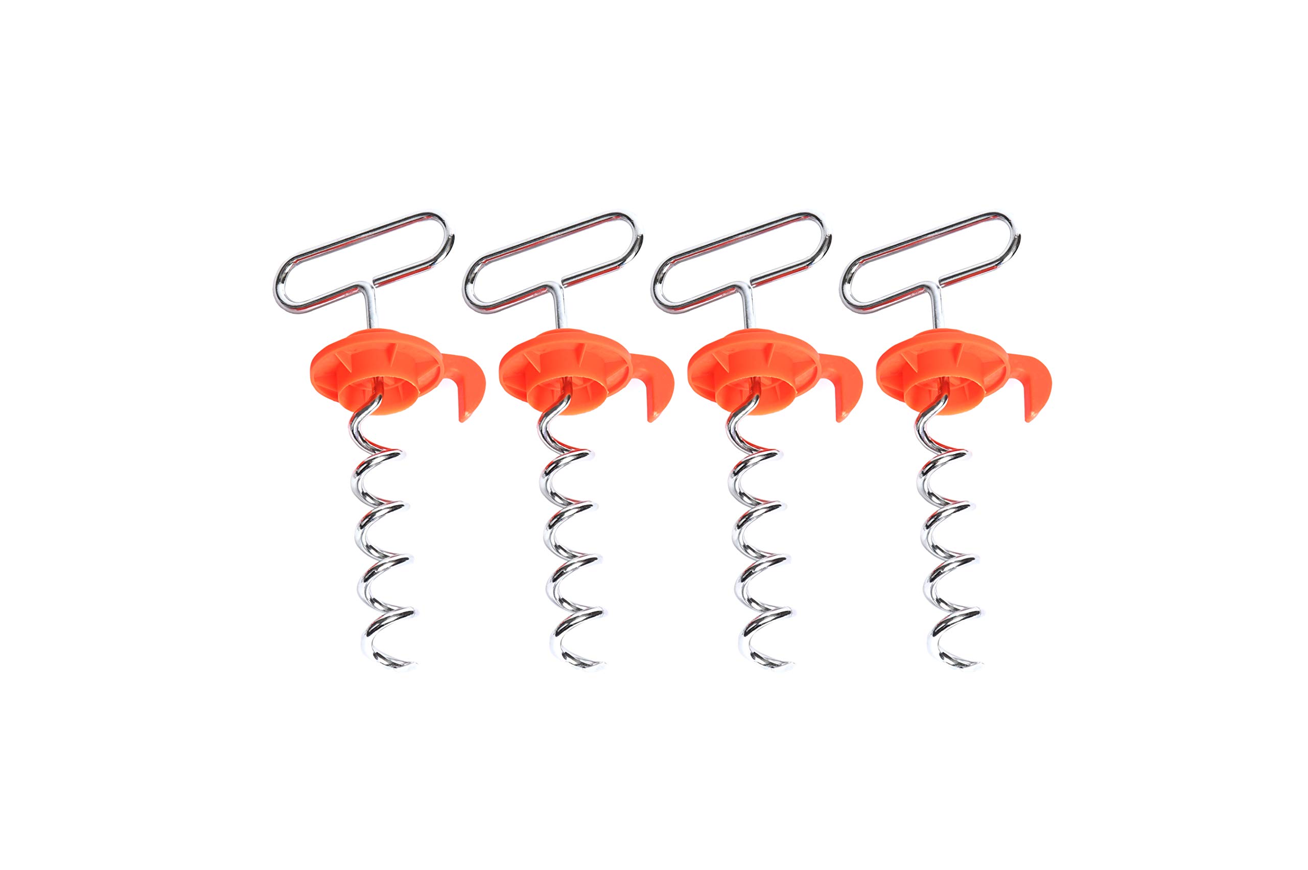 IntelliLeash EZ-Tent-Stayk (4 Pack): Secure Stakes for Tents, Canopies, & More - No Hammer Needed!