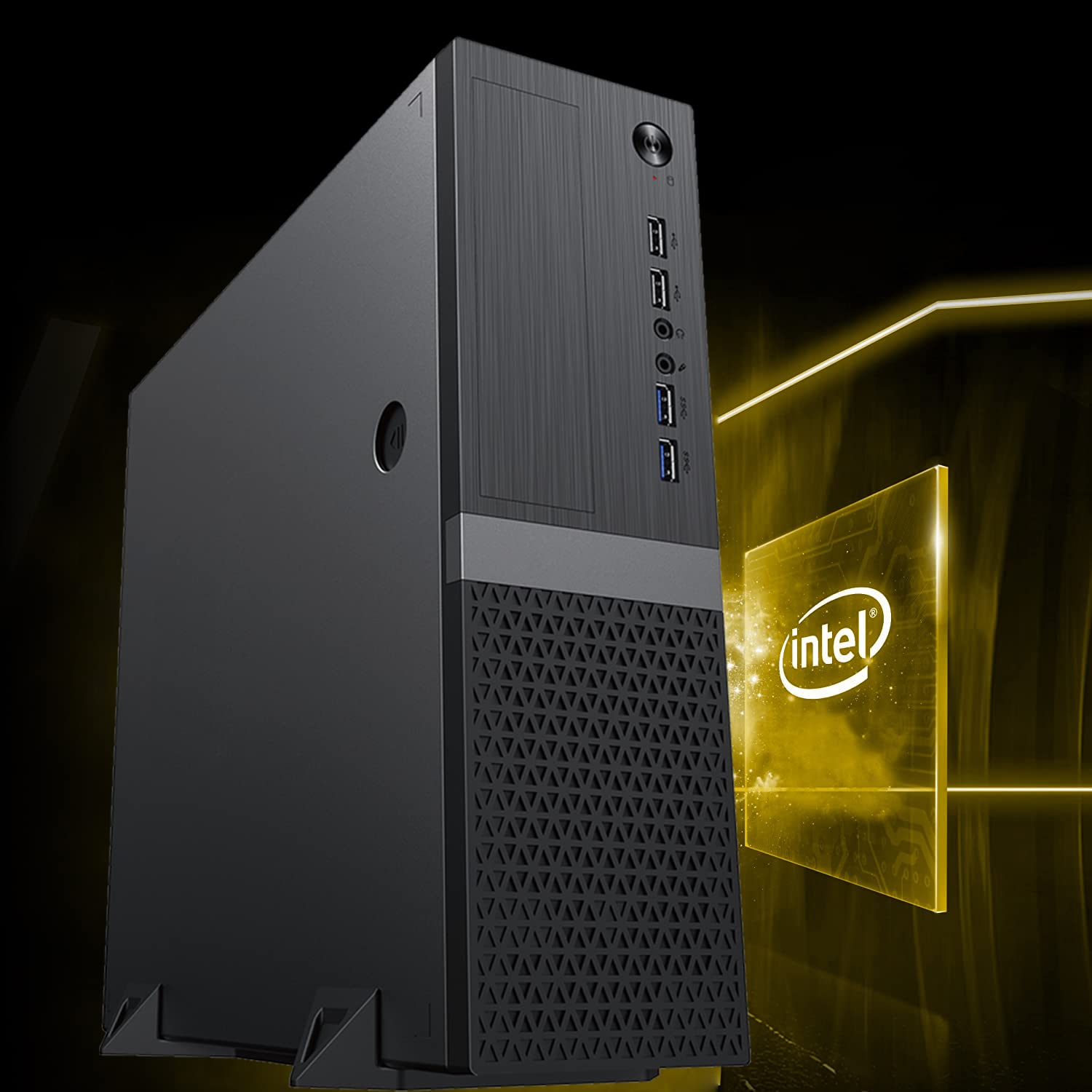 TechMagnet Computer Desktop PC, Intel Core i5 8th Gen, Heera, 8GB Ram, 512GB SSD, MTG New 22 Inch Dual Monitor, MTG Wireless Keyboard Mouse, RGB Speaker, Webcam, Win 11 Home (Renewed)