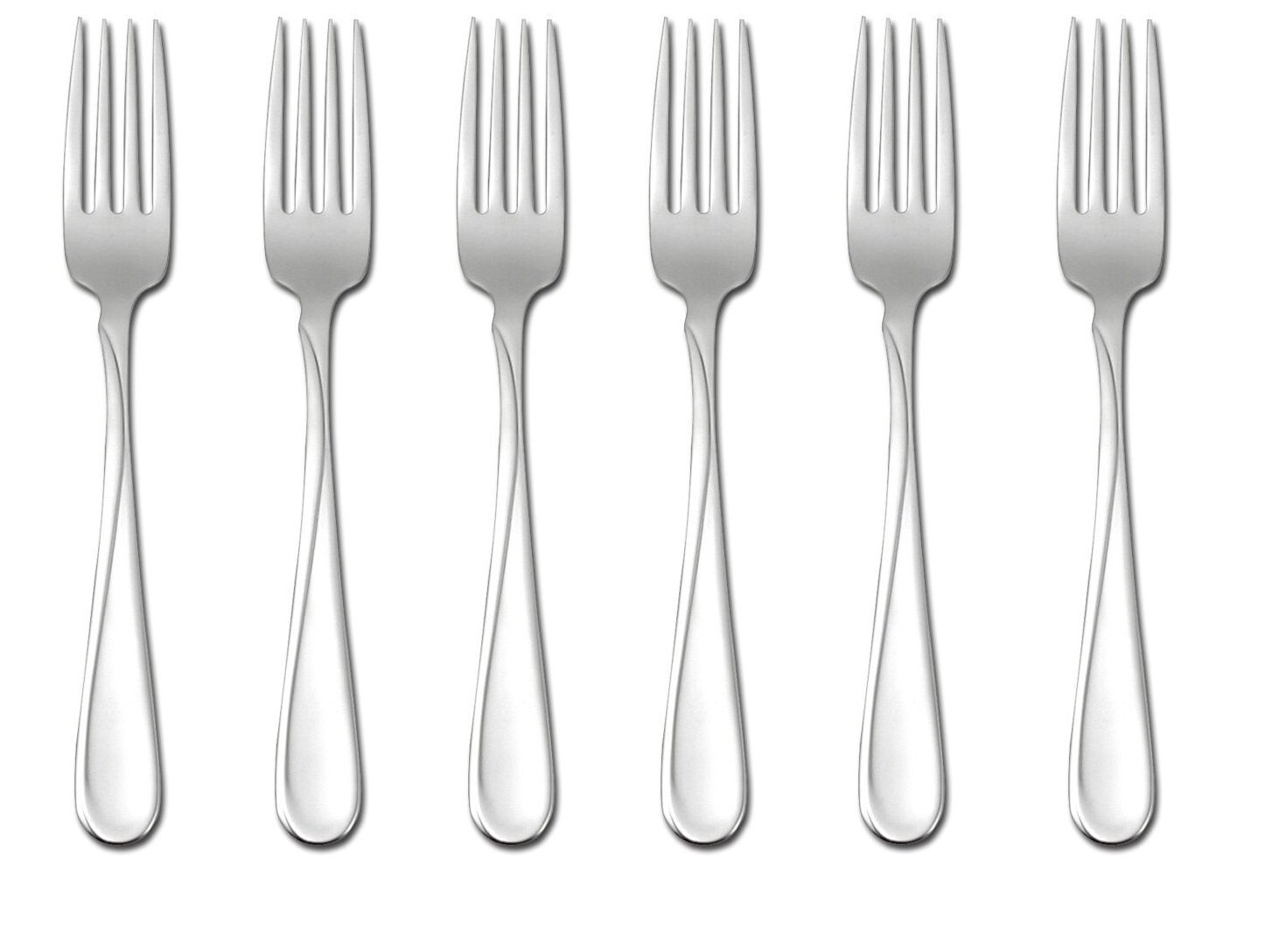 Oneida Flatware Flight, Teaspoons, Set of 6 & Flight Dinner Forks, Set of 6