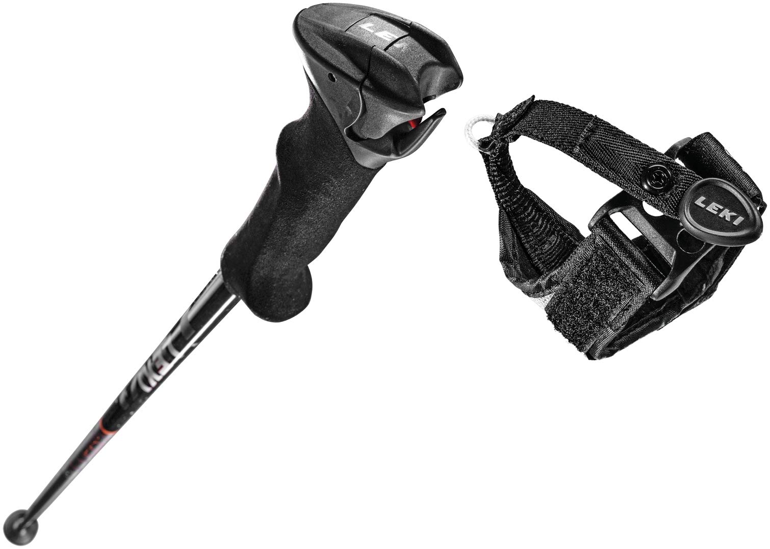 LEKI Stella S Ski Pole Pair - Women's Black/Coral 115
