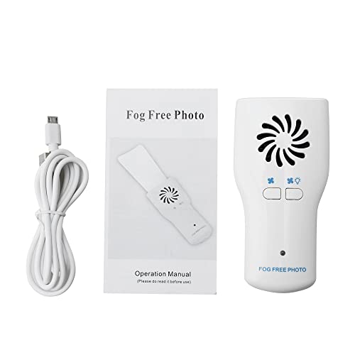 Yuland Dental Electric LED Photography Mirror Automatic Defogging Imaging Occlusal Reflector Mirror, Wireless Charger & Fan with 4 Interchangeable Mirrors, FBA Shipment
