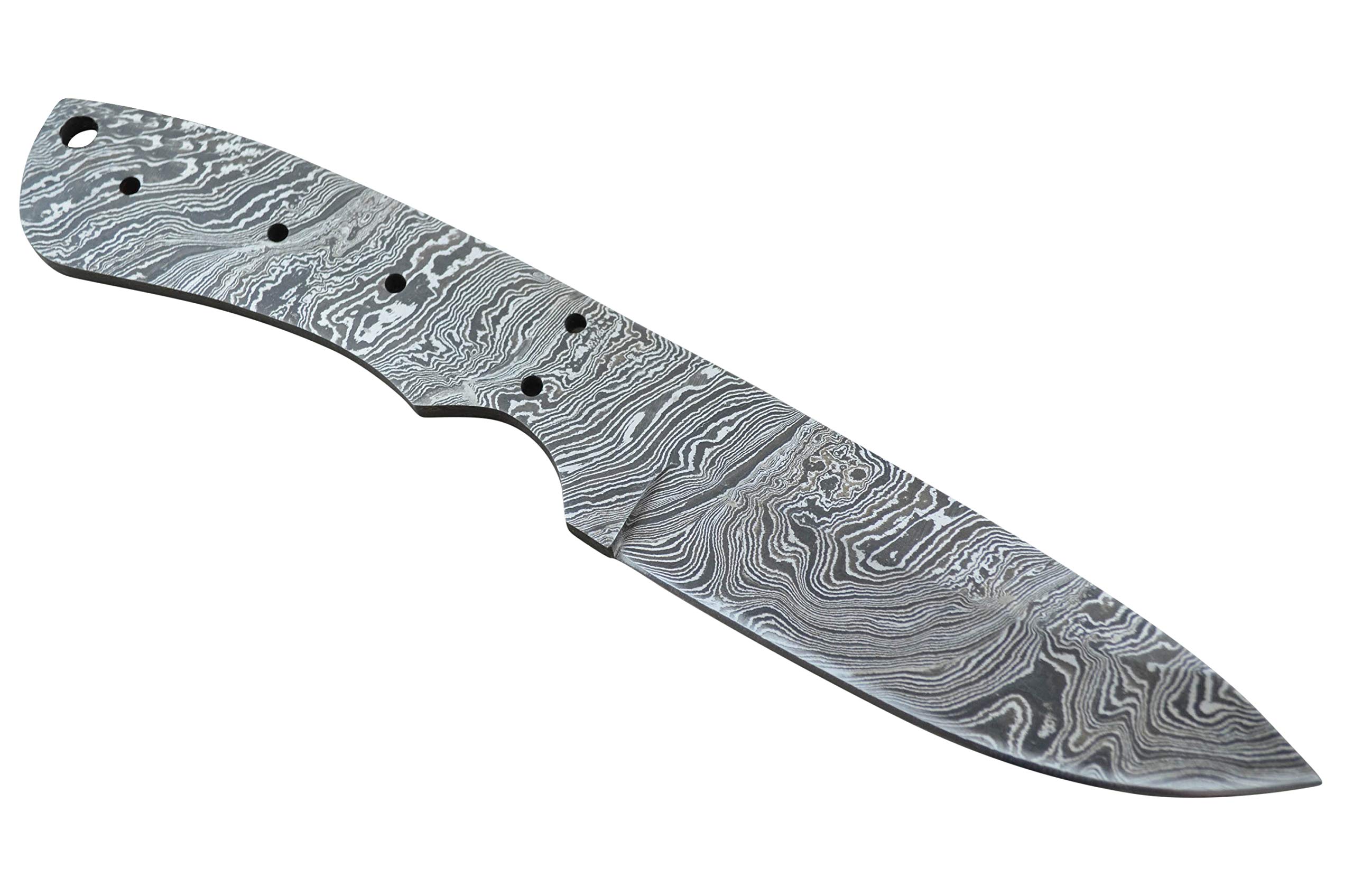 Leather-n-Dagger Handmade Damascus Steel Blank Blade for Knife Making Supplies (Without Sheath) LDB38