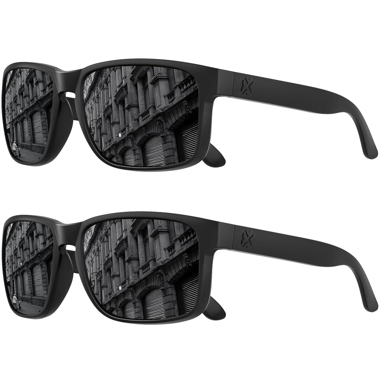 MAXJULI Polarized Sunglasses for Men and Women,UV400 Protection Sun Glasses,Ideal for Driving Cycling and Running 8120（Grey+Grey）