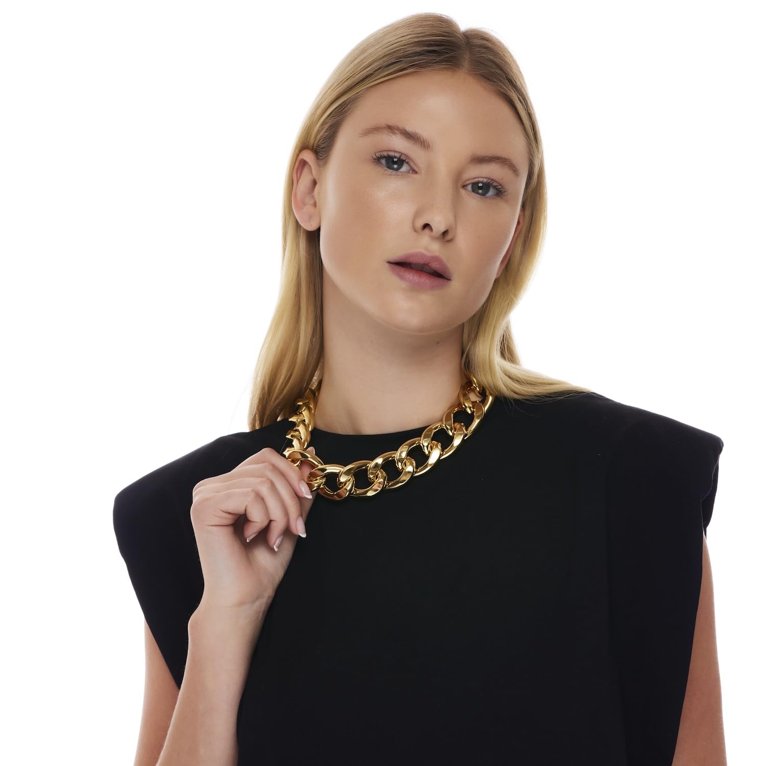Kenneth Jay Lane Women's Polished Gold Large Links Chain Necklaces or Bracelets