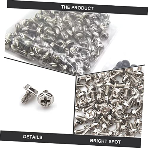 SOLUSTRE 100 pcs pci Computer Round I Metal Screw Fastener Mounting Head Replacement Case Fixing Accessory for Supply PSU Power Slot