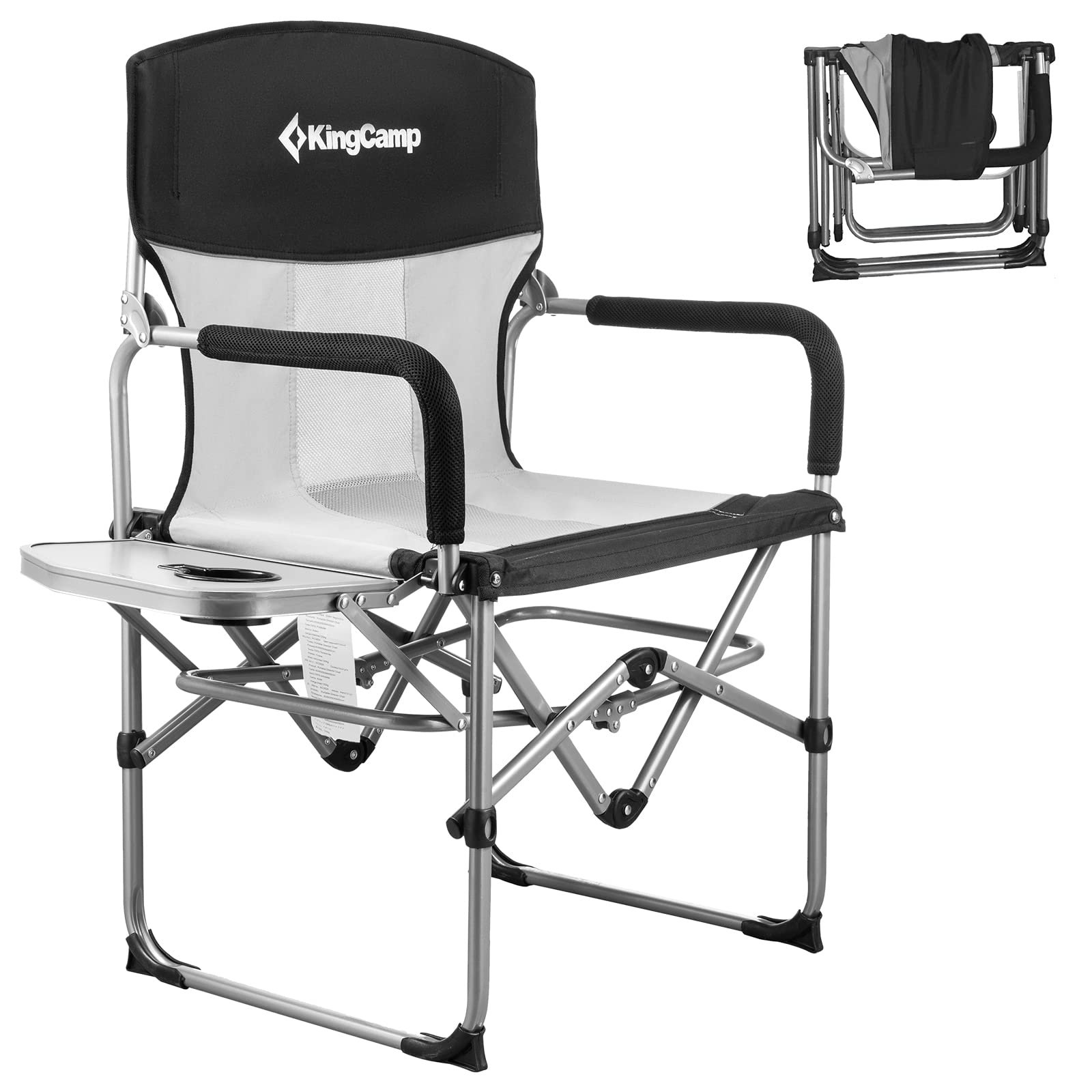 KingCamp KC2010 MediumGrey-USVC, One Size, Black-2 Pack