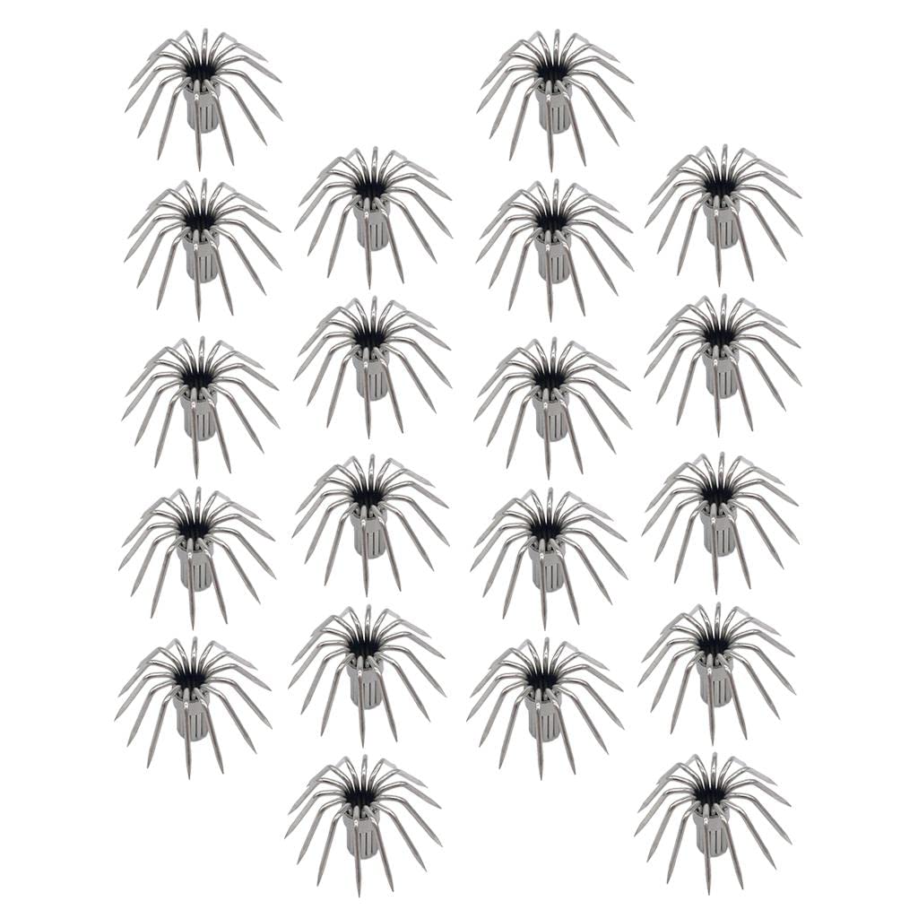 LoveinDIY 100x Shrimp Nickel Squid Hooks Umbrella Hooks Fishing Jig Tackle Equipment