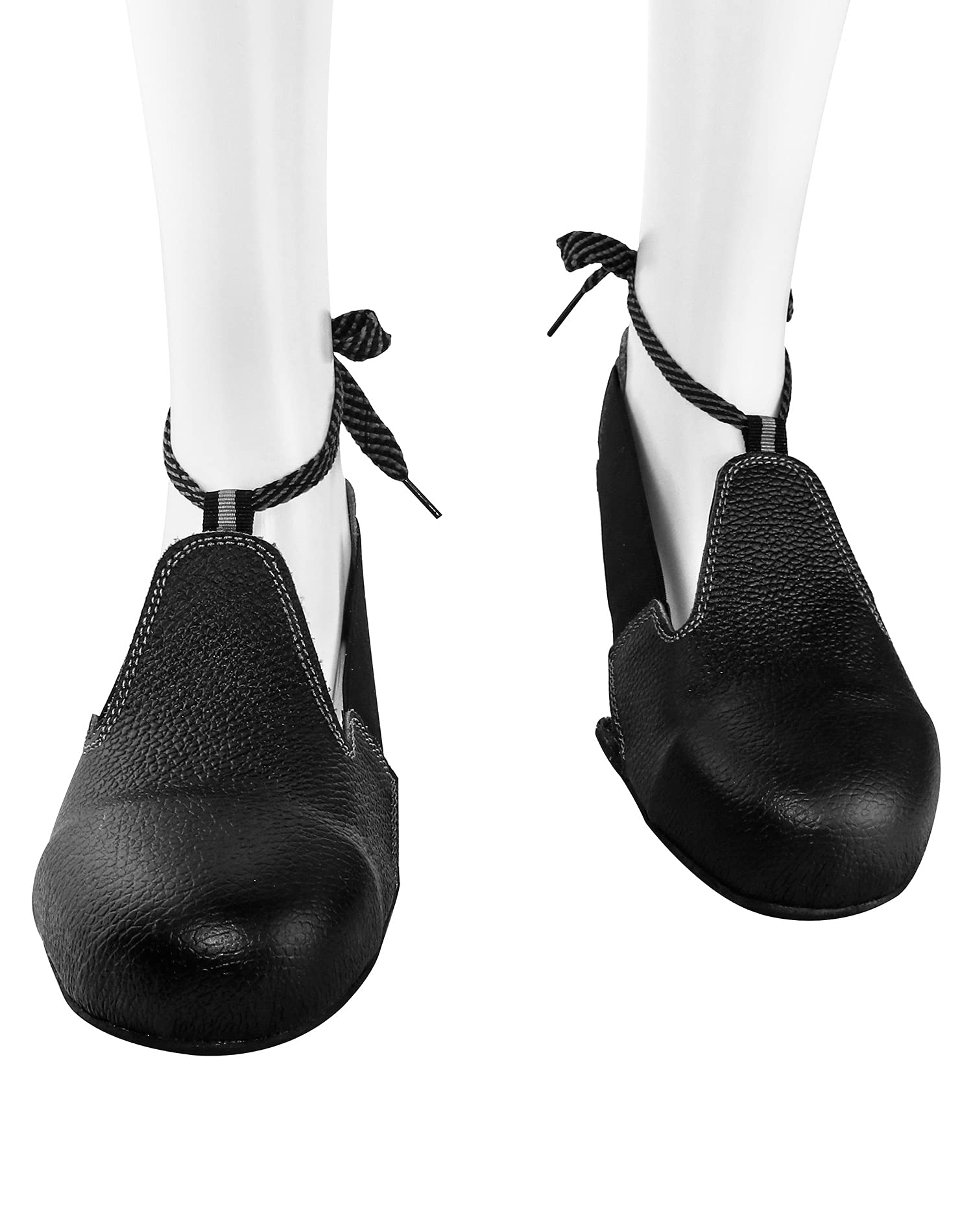 QWORK Steel Toe Cap Safety Overshoes Workplace Anti-smash Cover with Adjustable Strap for Men/Women, 1 Pair (Size 5-12 US)